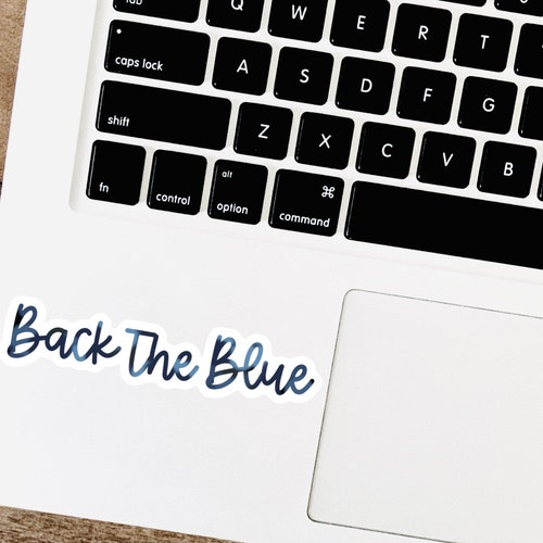 Back the Blue Decal Thin Blue Line Sticker Police Officer | Etsy