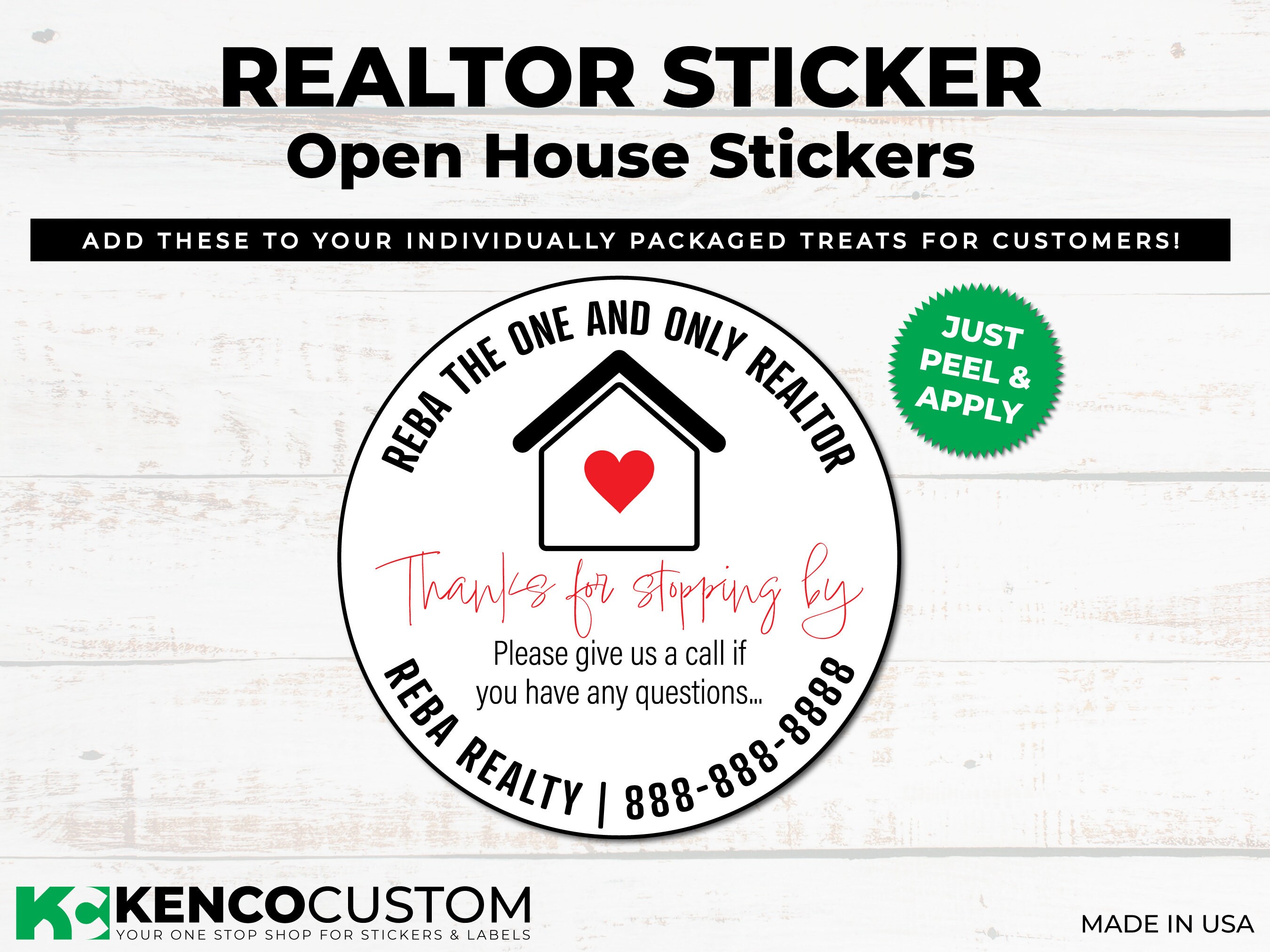 Open House Sticker for Realtors and Real Estate Agents - Etsy
