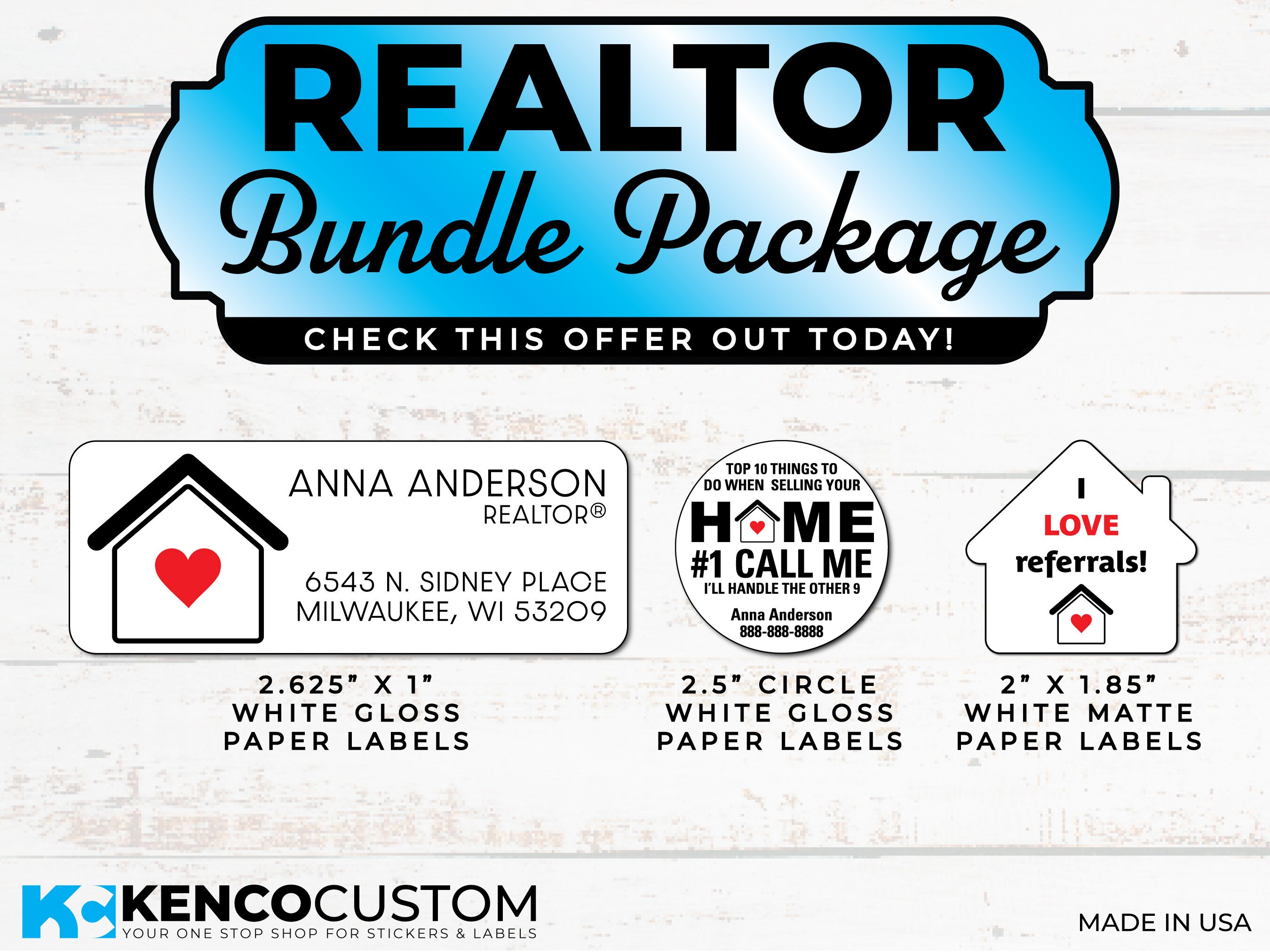 Real Estate Bundle Sticker Pack I Love Referrals Address - Etsy