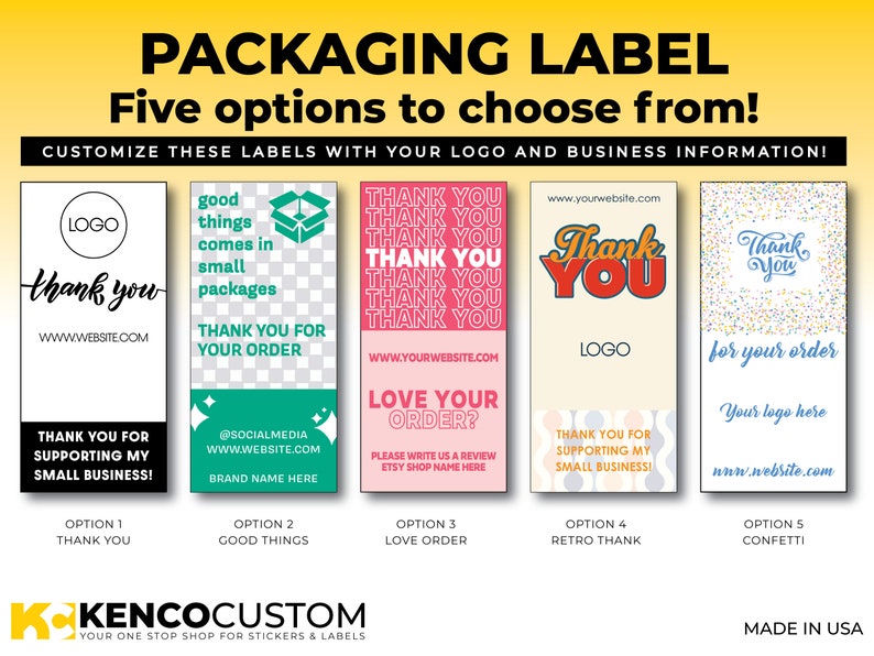 Printed Box Labels for Your Packaging 100 Total Labels Customized ...