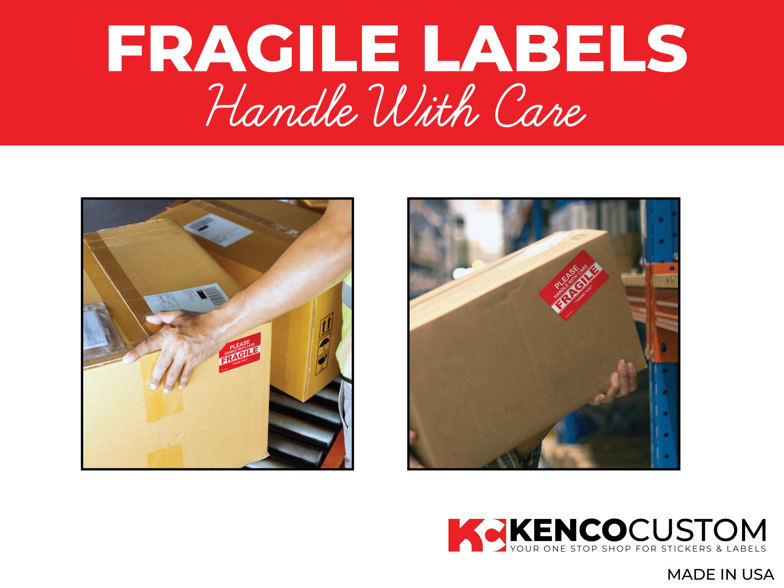 Fragile - Handle With Care Labels for Shipping and Packaging - Etsy
