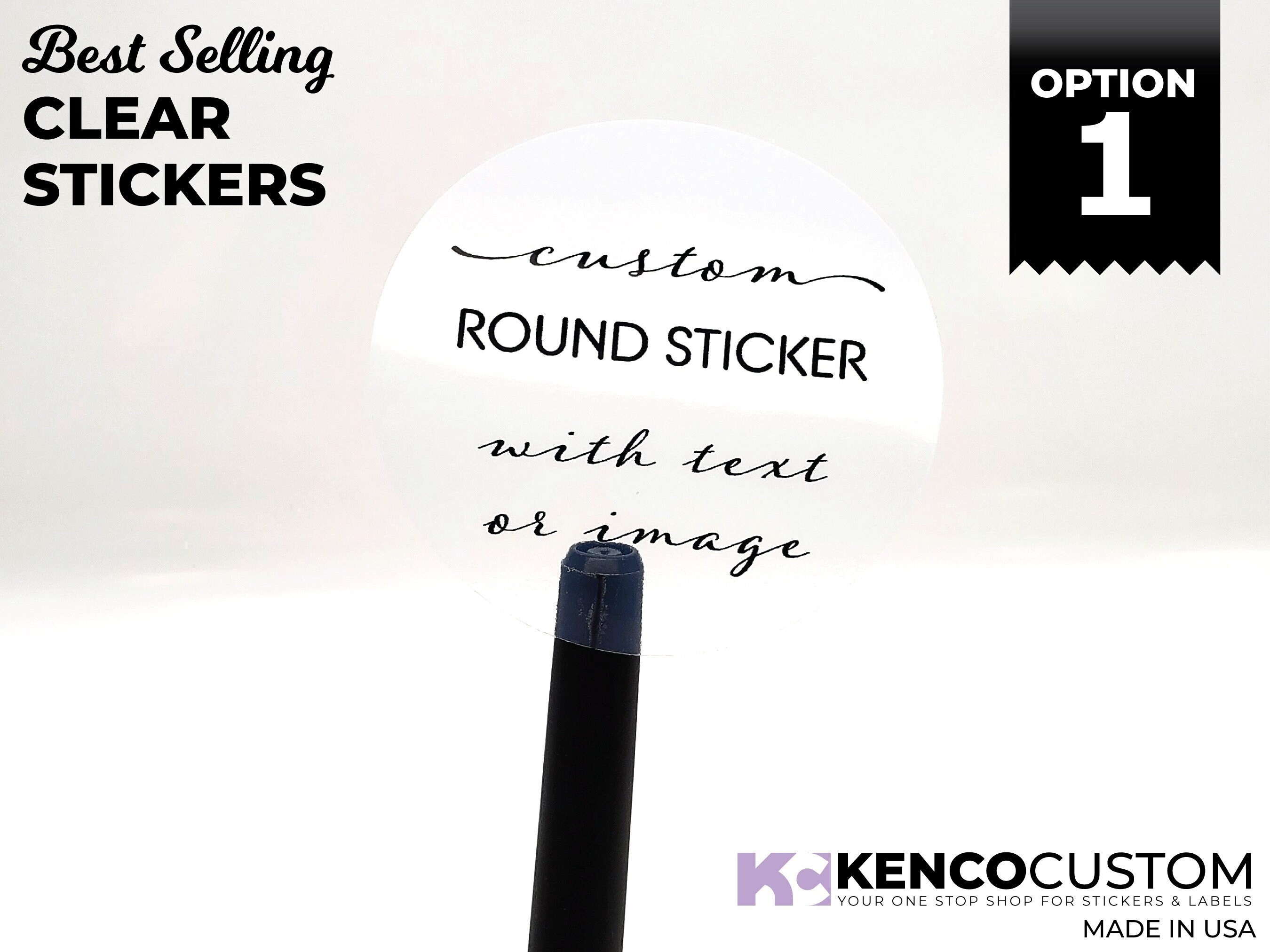 Custom Clear Round Stickers Personalized Clear Labels Custom Logo ...