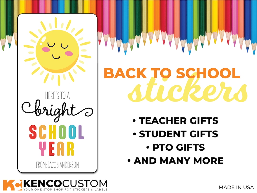 Personalized Teacher / Classroom Stickers | Back to School Gifts ...