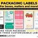 Printed Box Labels for Your Packaging | 100 Total Labels | Customized ...