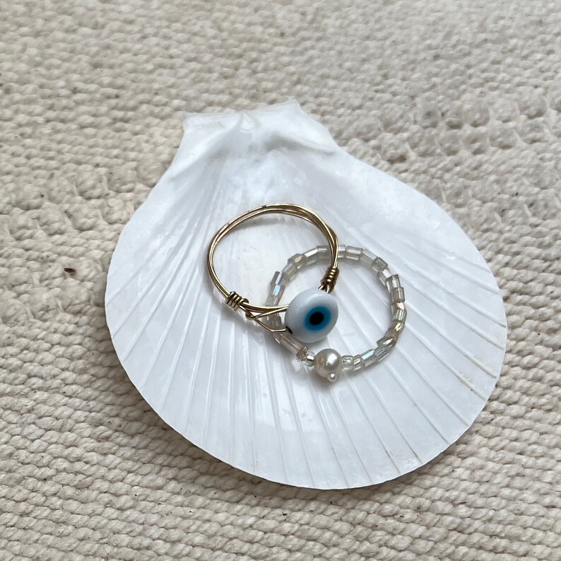 White Sun & Moon Shell Trinket / Offering Dish - Etsy