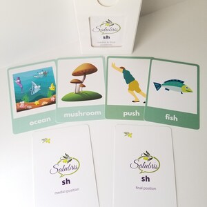 SH Sound Phoneme Speech Therapy Articulation Cards Large | Etsy