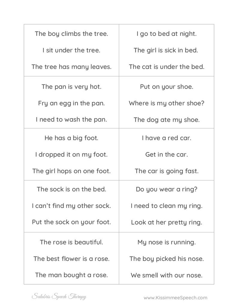 Aphasia - Reading Therapy 2 - NOUNS - Reading Comprehension - Speech ...