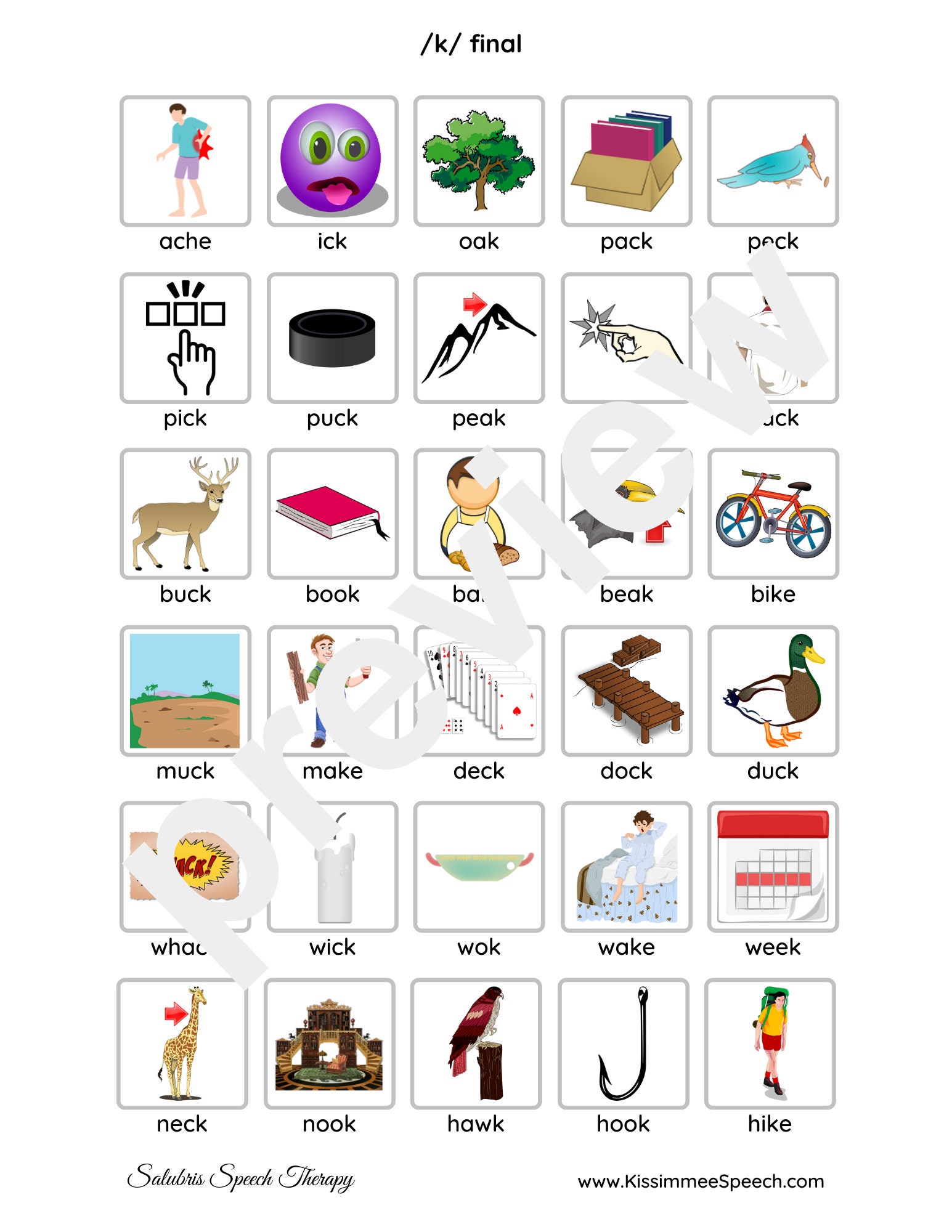 SET of 10 Consonant Phoneme Worksheets for Speech Therapy Practice - 41 ...