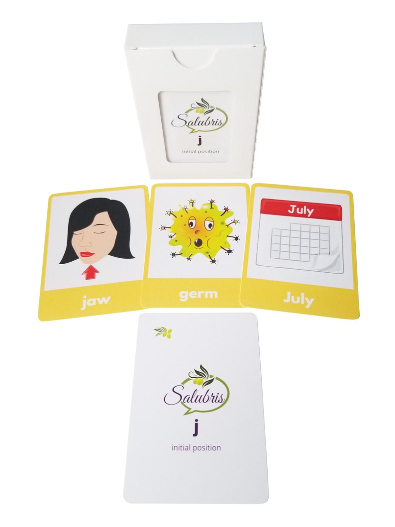 J Sound Phoneme - Speech Therapy Articulation Cards - Large Deck Unique ...