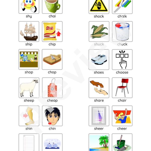 Minimal Pairs Short O & U Vowels 2 Pages Speech Therapy Articulation - Etsy