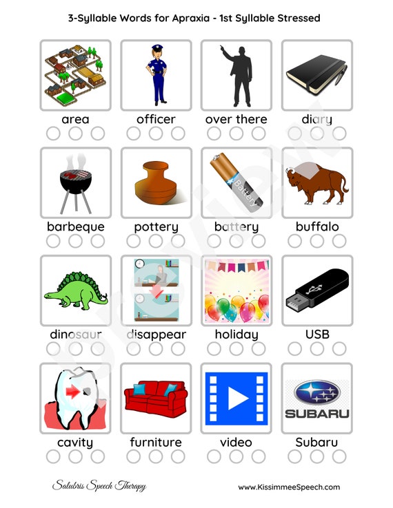 Hojas De Trabajo Para Pronunciar Palabras 135 Palabras Español ELE