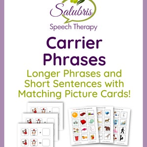 Common Phrases & Sentences for Speech Therapy - Longer - Apraxia ...