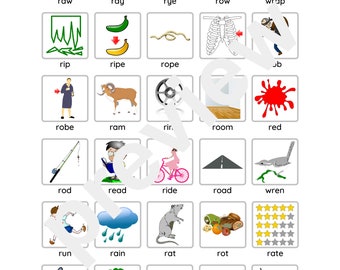 R Sound Phoneme Speech Therapy Articulation Cards Large Deck Unique ...