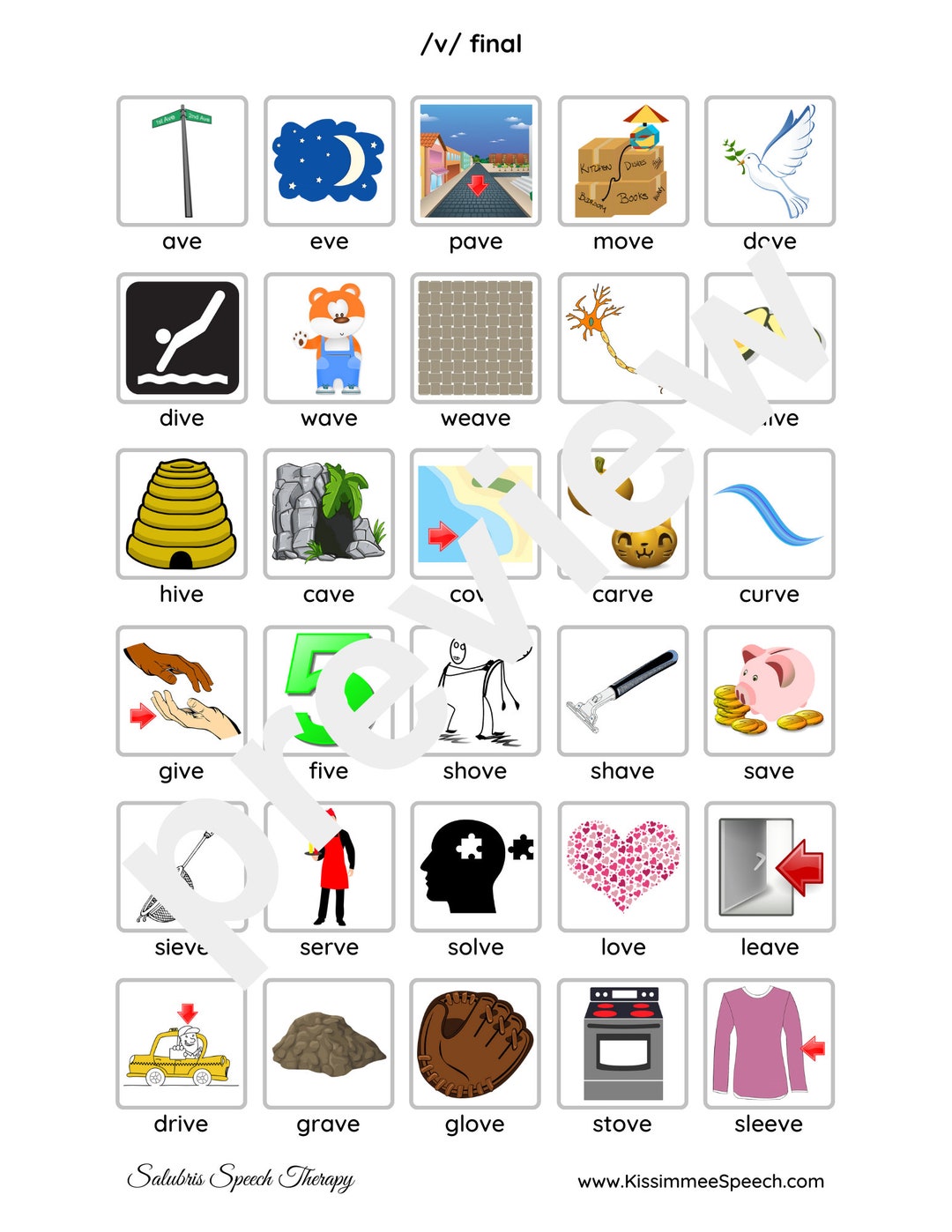 Phoneme "v" for Speech Therapy Practice - 4 Pages! - Etsy