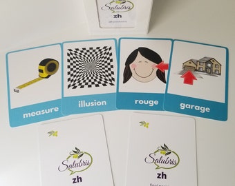 SH Sound Phoneme Speech Therapy Articulation Cards Large | Etsy