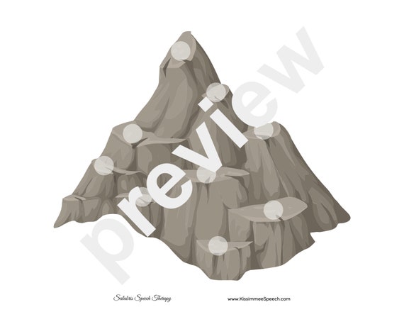 Reward Mountain for Speech Therapy Activities Articulation | Etsy