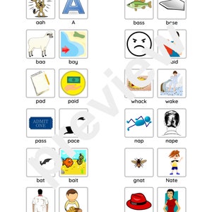 SET of Vowel Minimal Pairs - 13 Sets of Vowel Pairs - Over 38 Pages! - Etsy