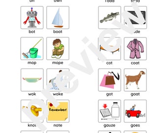 Short O Worksheets - Etsy