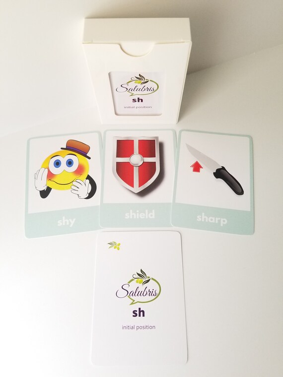 SH Sound Phoneme Speech Therapy Articulation Cards Large | Etsy