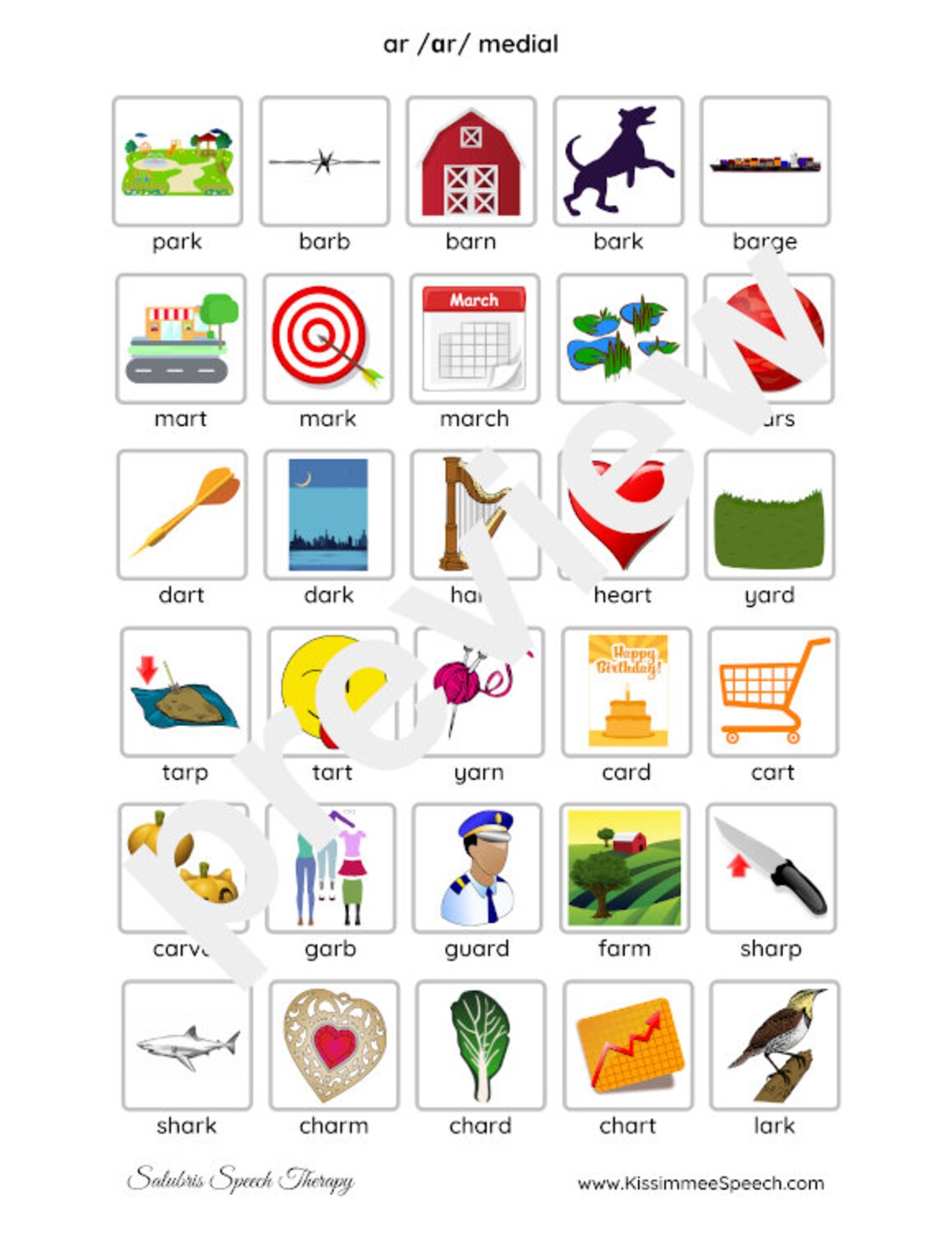 Phoneme "r" (prevocalic and Post-vocalic) for Speech Therapy Practice ...
