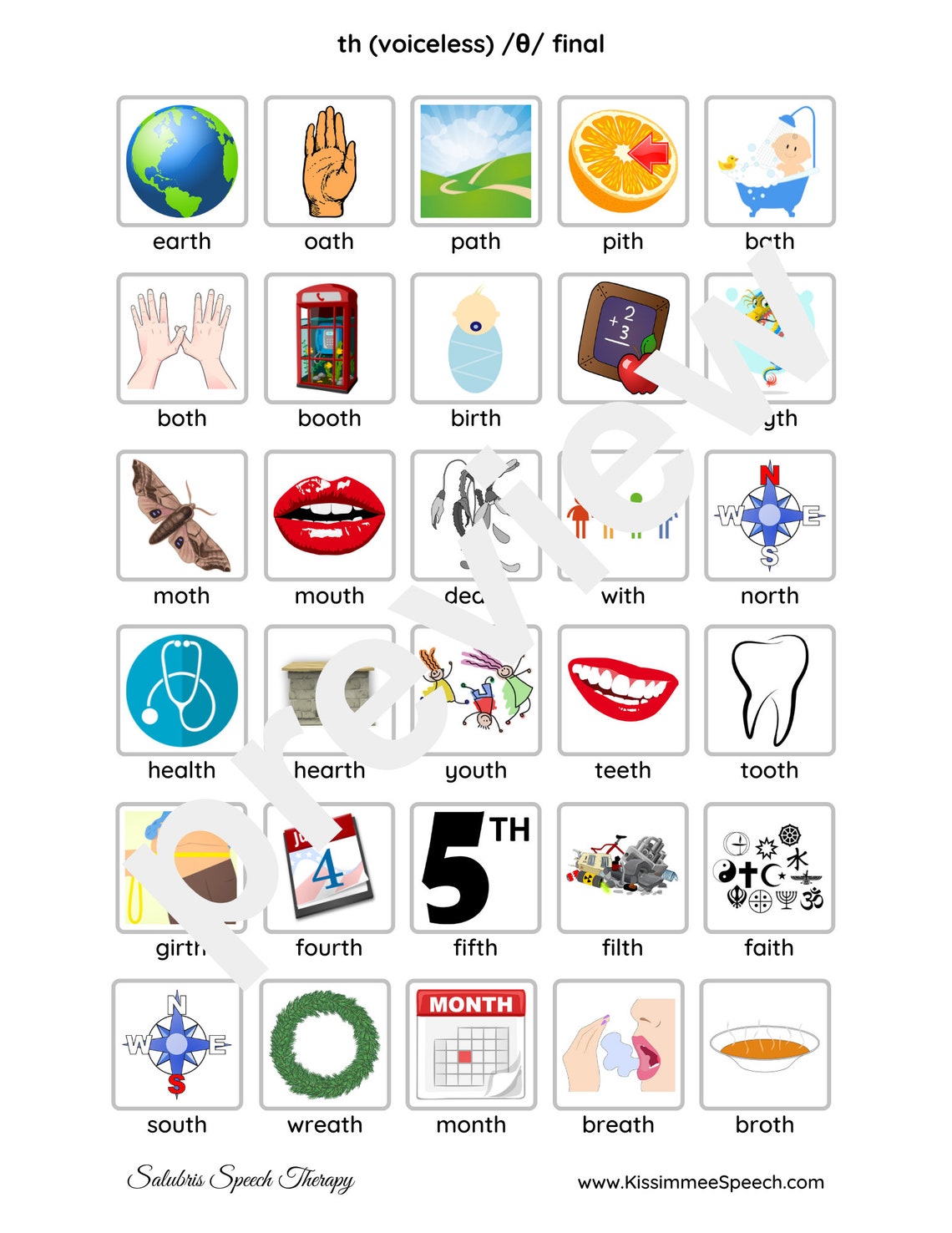 SET of 10 Consonant Phoneme Worksheets for Speech Therapy Practice - 41 ...