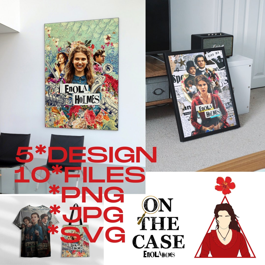 Enola Holmes Png and Jpg Enola Holmes 5 Svg Bundle Enola - Etsy