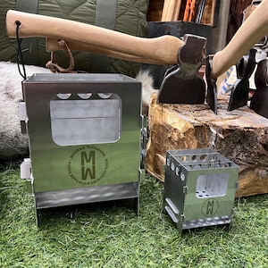 British-made Stainless Steel Laser-cut Twig Stove - Etsy