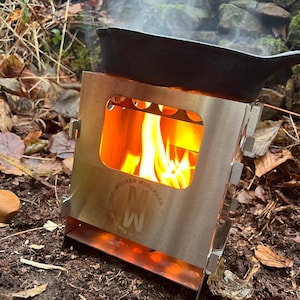 British-made Stainless Steel Laser-cut Twig Stove - Etsy