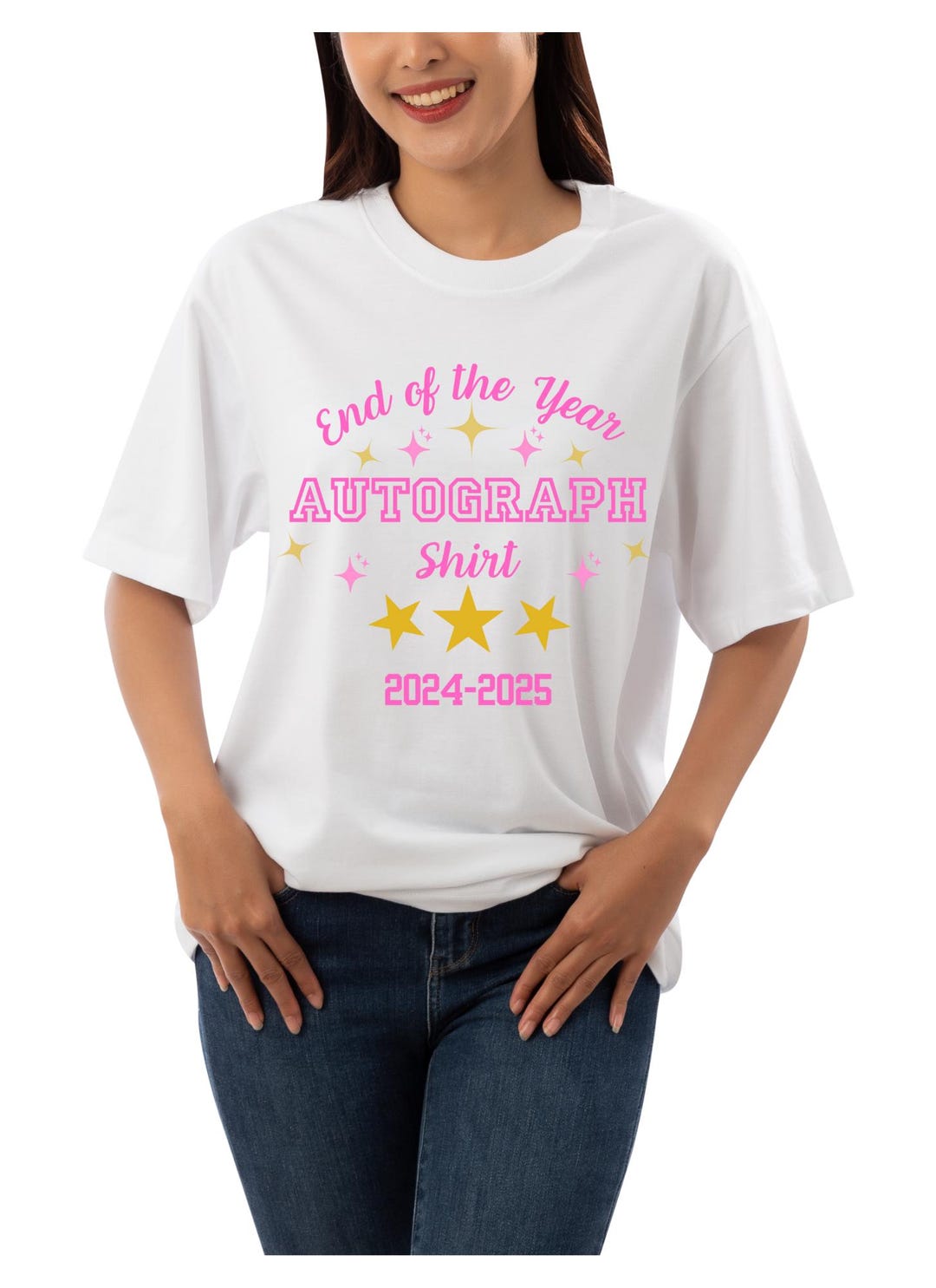 Autograph T-shirt Design Front and Back PNG Digital File - Etsy