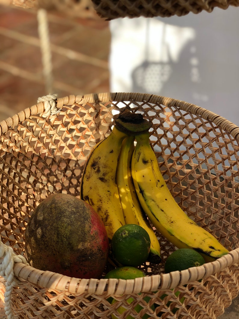 Leti Hanging Baskets, Baskets, Handwoven Basket, Natural Fiber Baskets ...