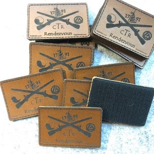 Custom Tactical Velcro Backed Engraved Leather Patch_2mm - Etsy