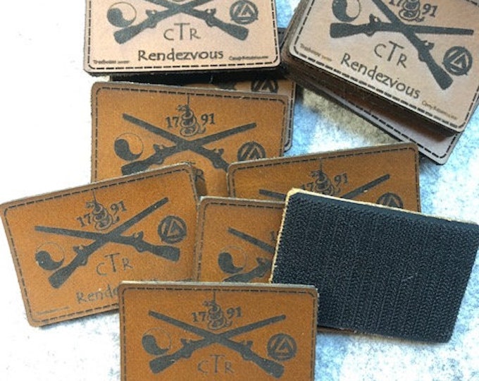 Custom Tactical Velcro Backed Engraved Leather Patch_2mm - Etsy