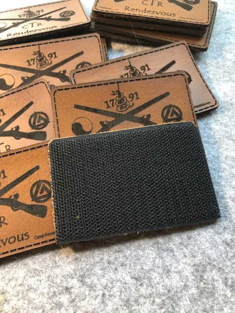 Custom Tactical Velcro Backed Engraved Leather Patch_2mm - Etsy