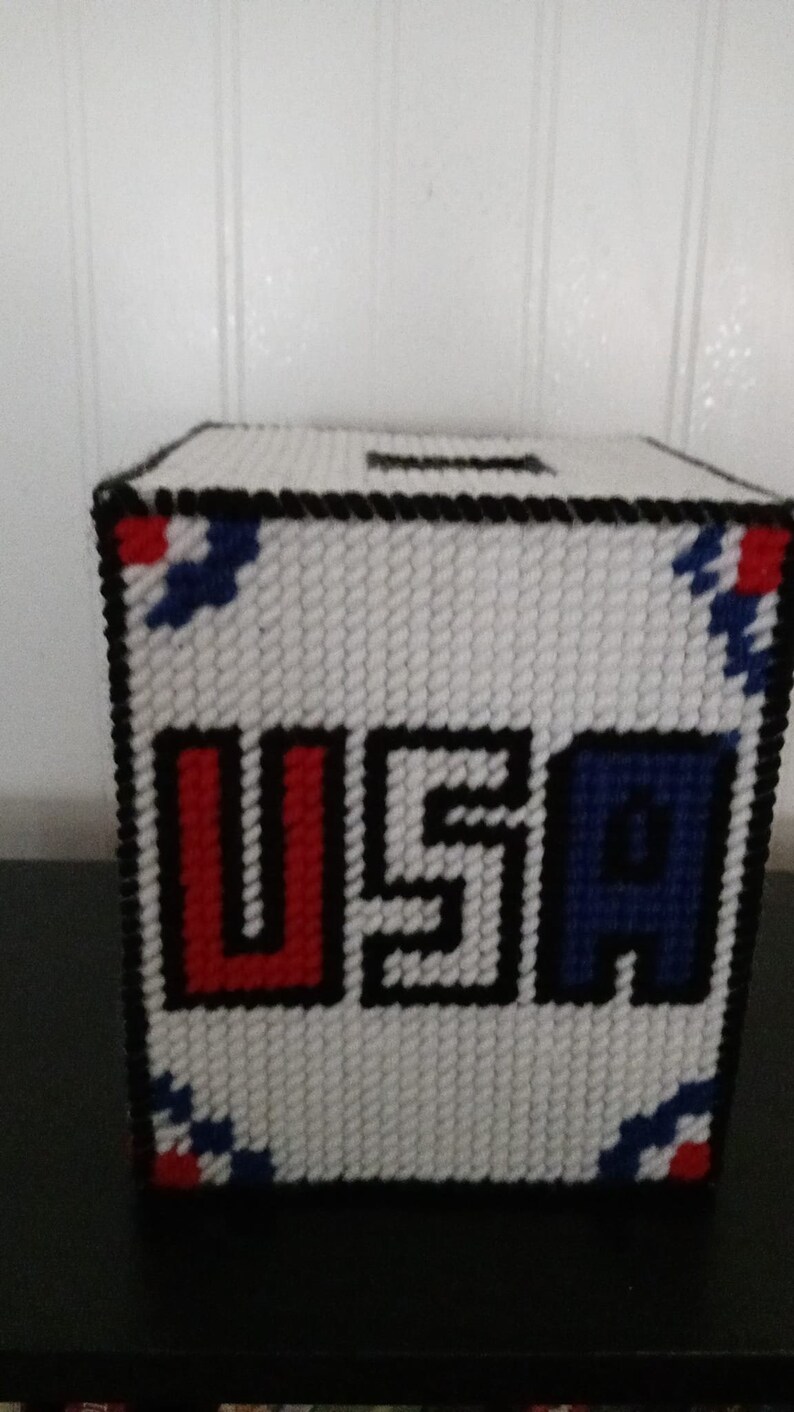 USA Tissue Box - Etsy