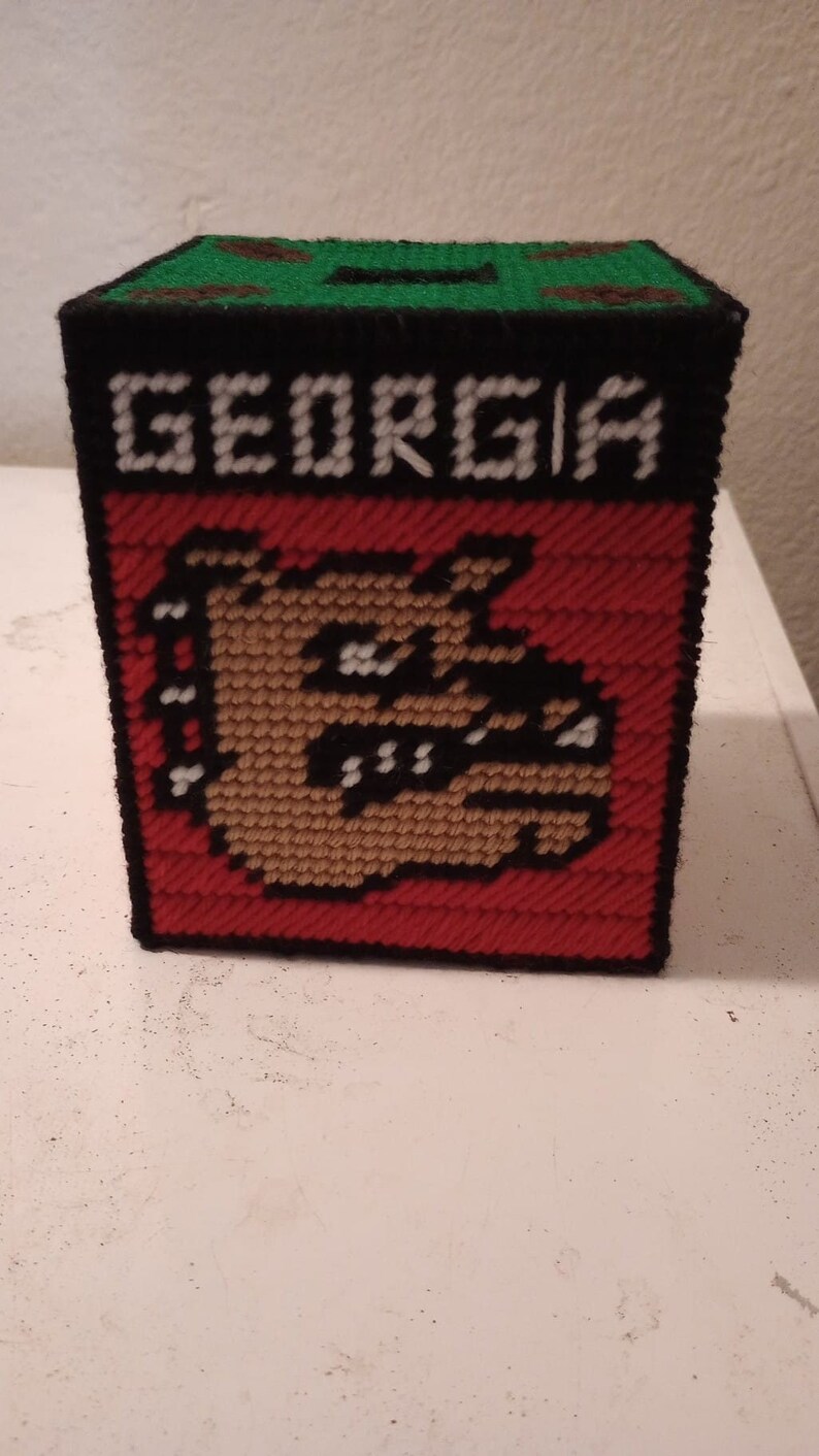 Georgia Bulldogs Tissue Box - Etsy