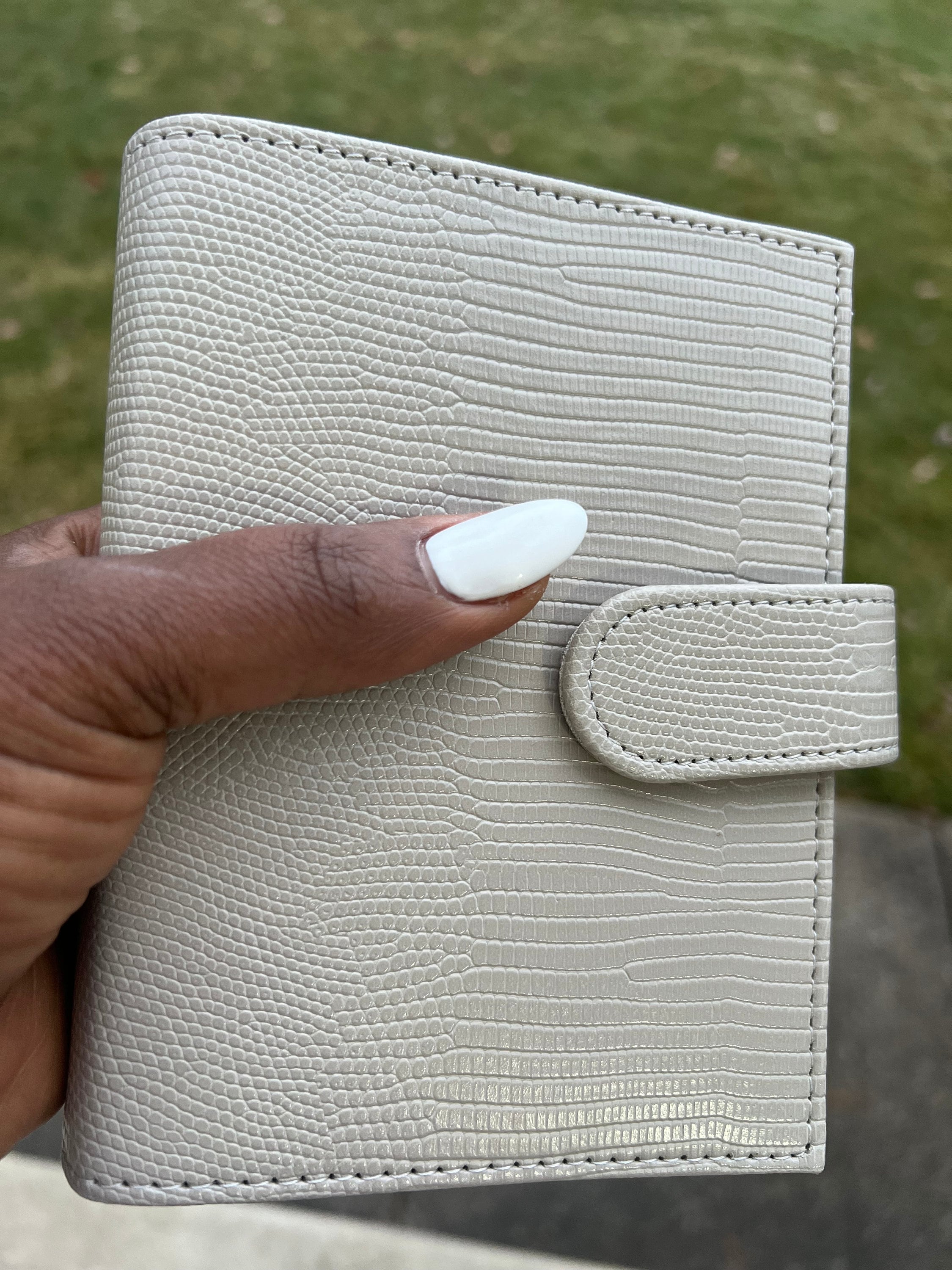 A7 Lizard Leather Binder Wallet - Etsy