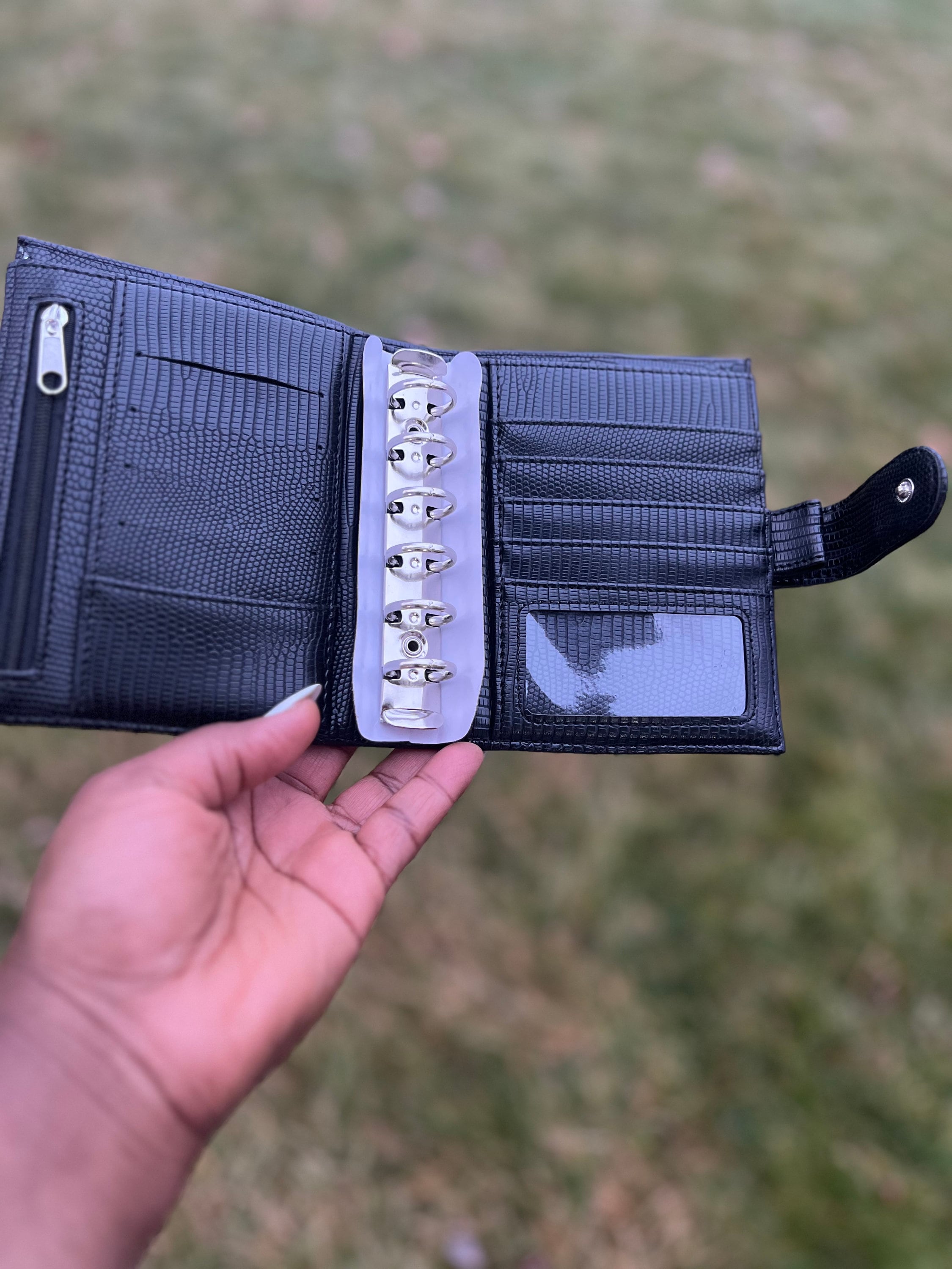 A7 Lizard Leather Binder Wallet - Etsy