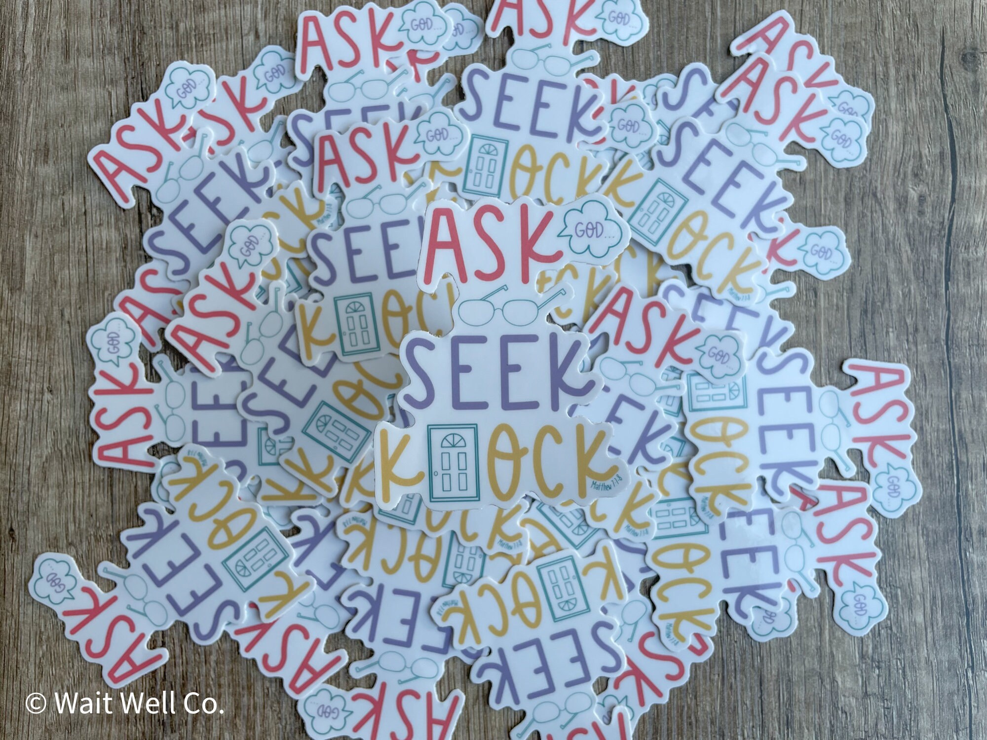 Bible Verse Sticker Christian Sticker Vinyl Water Bottle Sticker Laptop ...