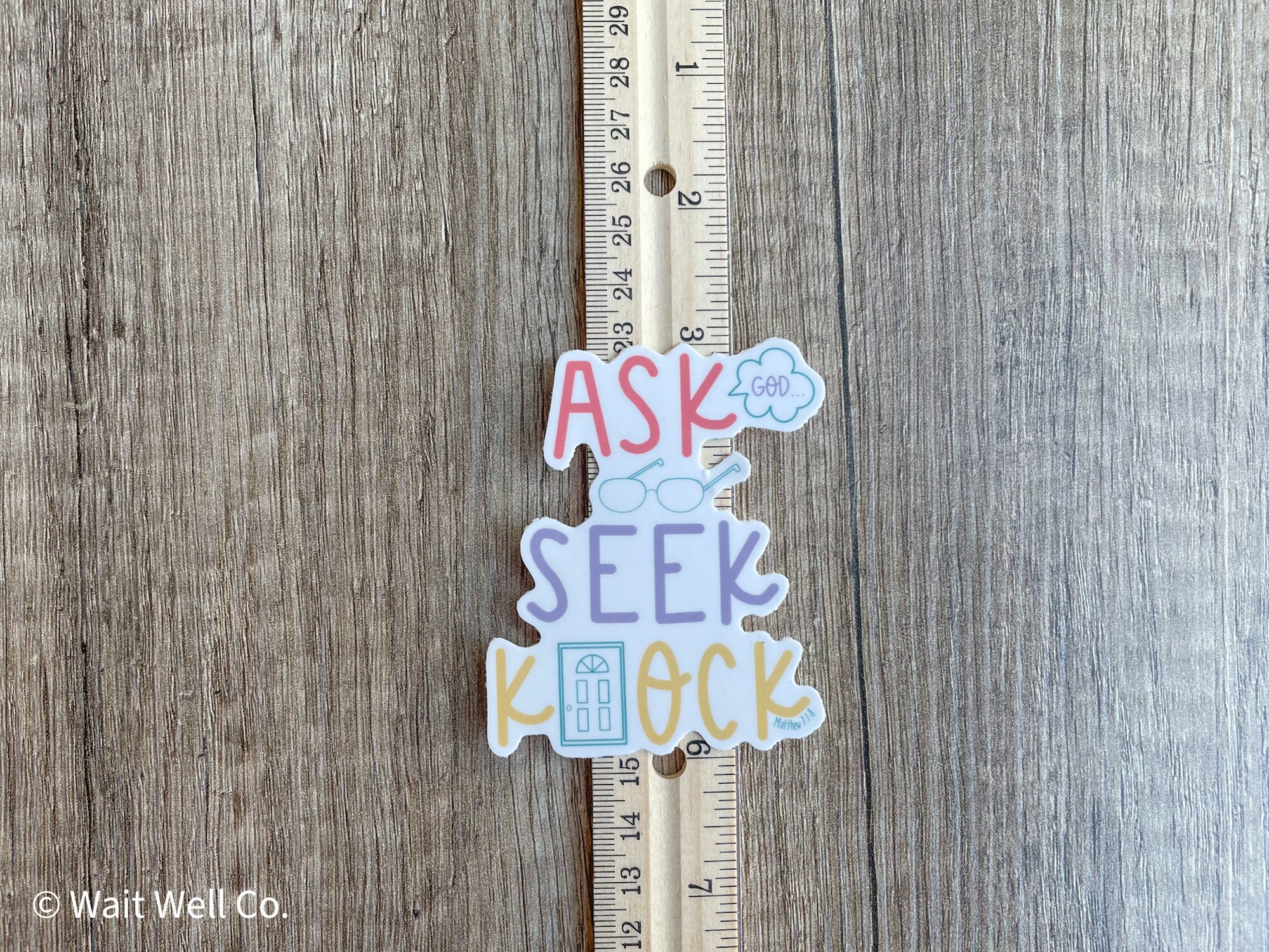 Bible Verse Sticker Christian Sticker Vinyl Water Bottle Sticker Laptop ...