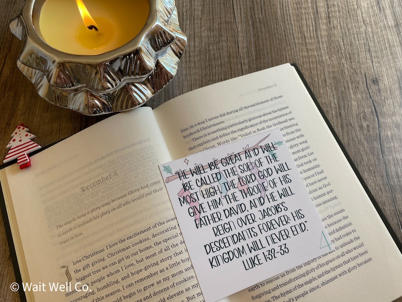 Advent Scripture Cards Printable Advent Calendar Christmas Bible Verse ...