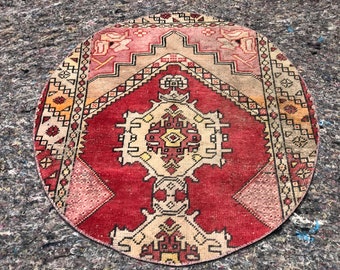 2 Feet Round Rug - Etsy