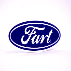 2-pack FART Car Logo Sticker Brand Consumerism Water Bottle Sticker ...