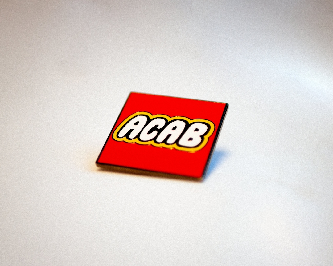 ACAB Pin Leftist Funny Zoomer Gay Enamel Metal Gift Toy Brick - Etsy