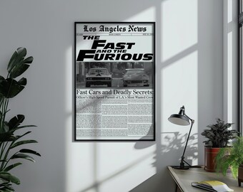 Fast and Furious Poster - Etsy