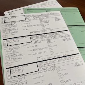 Medical Surgical / Telemetry Report Sheet Digital Download - Etsy