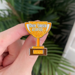 Only Cursed A Little Trophy Enamel Pin - Etsy