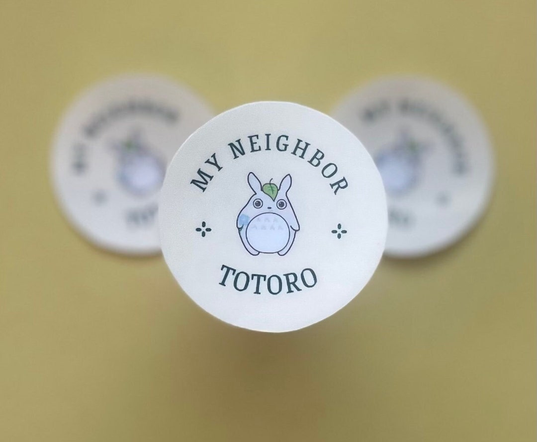 My Neighbor Totoro Sticker-circle Sticker/totoro/studio Ghibli - Etsy
