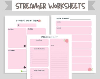 Streamer Checklist - Etsy