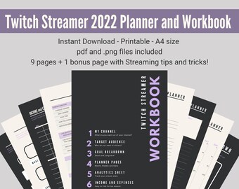 Streamer Planner - Etsy