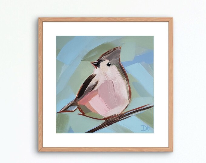 Tufted Titmouse Bird Art Print - Etsy